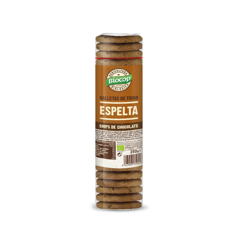 Galletas Espelta Chips Chocolate + Lata Aniversario 2x250g Biocop